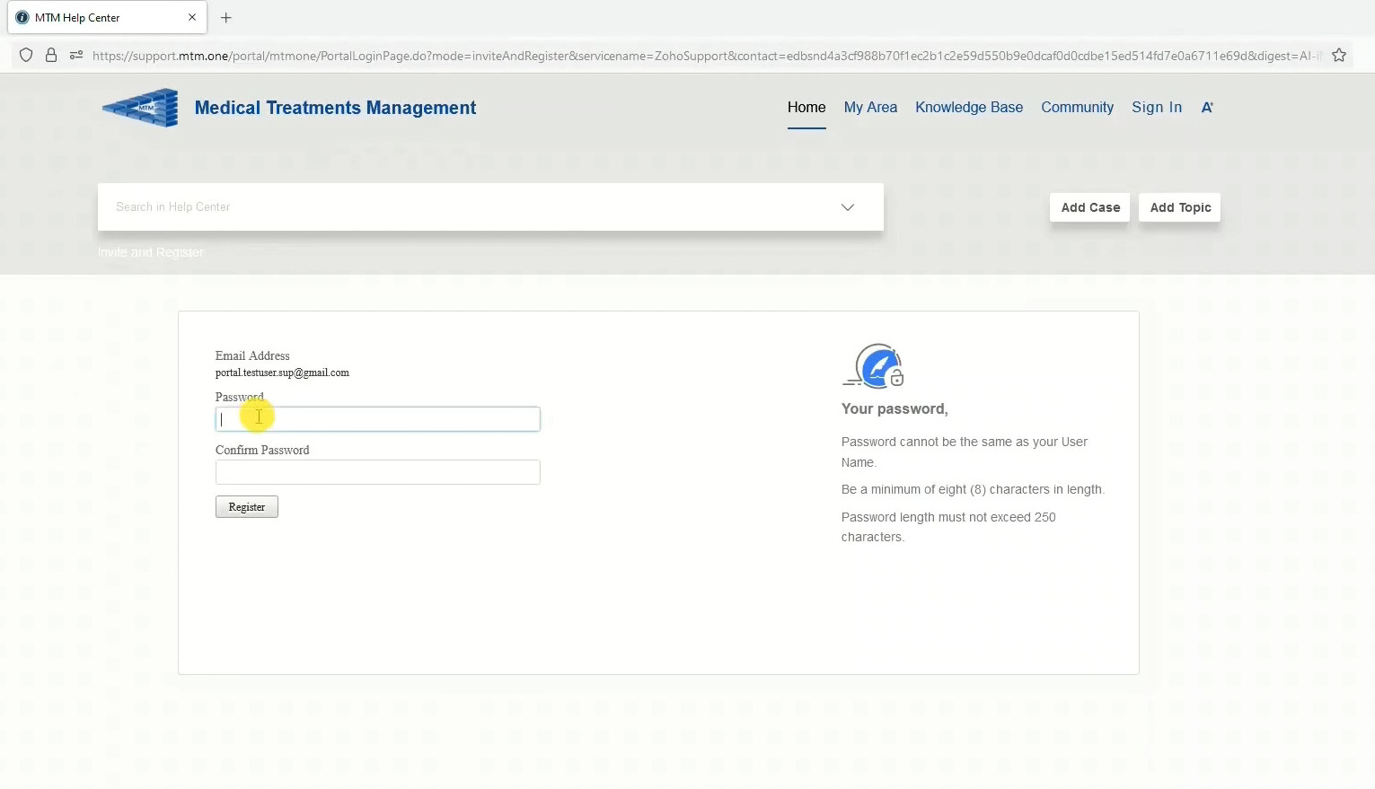 How to login into the MTM Support Portal - MTM Members